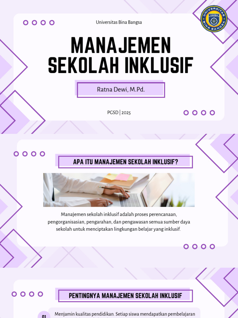 Pert. 9 Manajemen Sekolah Inklusif by Ratna Dewi, M.Pd | PDF