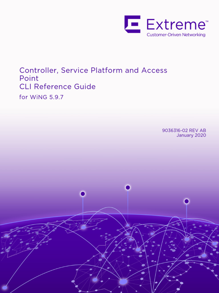 WiNG 5.9.7 Controller Access-Point CLI Reference Guide | PDF | Command Line Interface | Reserved ...