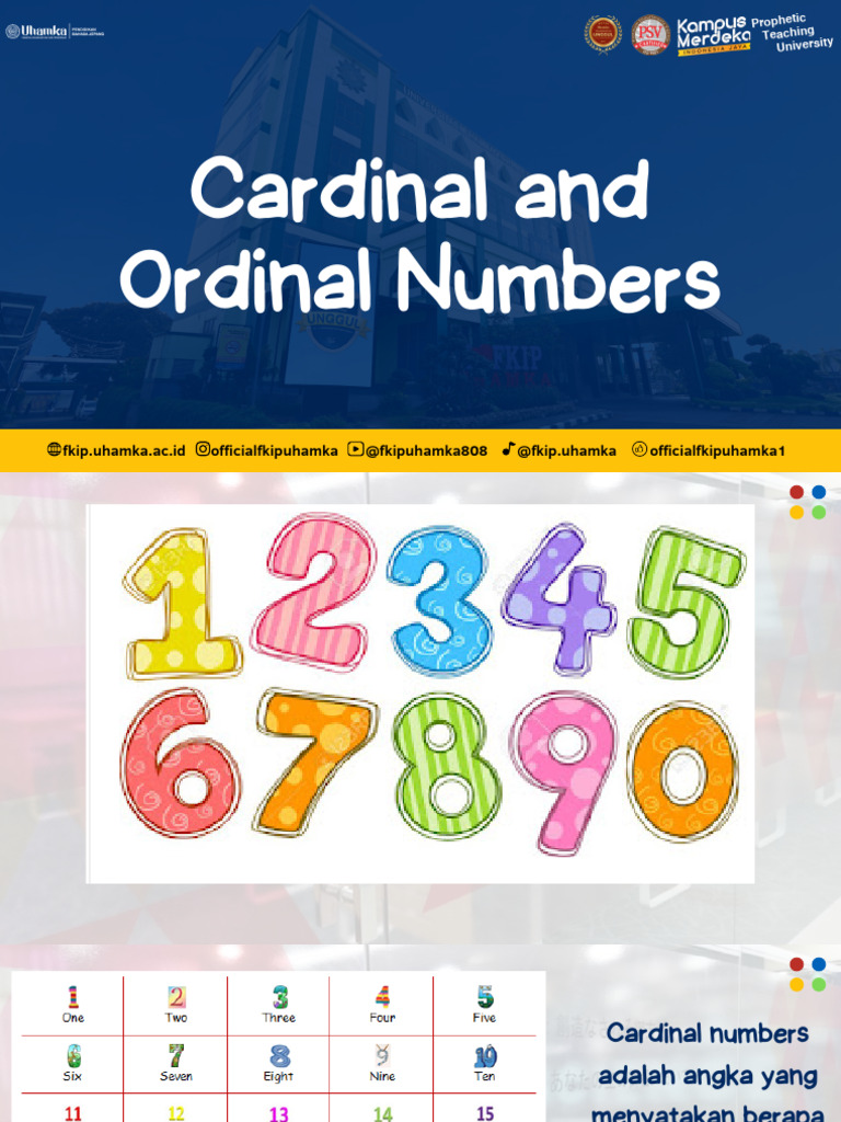 Perbedaan Bilangan Ordinal dan Kardinal | PDF