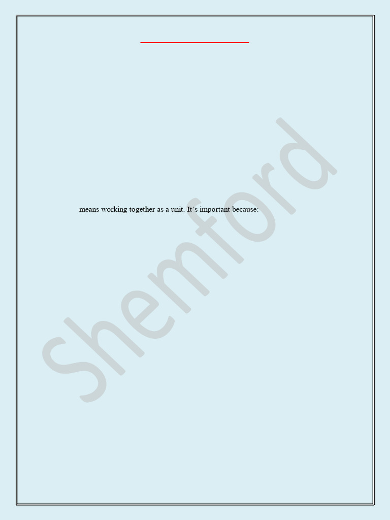 Chapter 4 Teamwork Qus Ans Pdf Goal Business