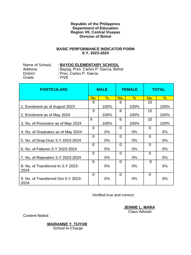 Performance-Indicator | PDF | Philippines | Government