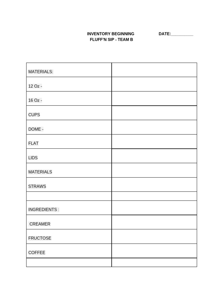 Inventory Pdf