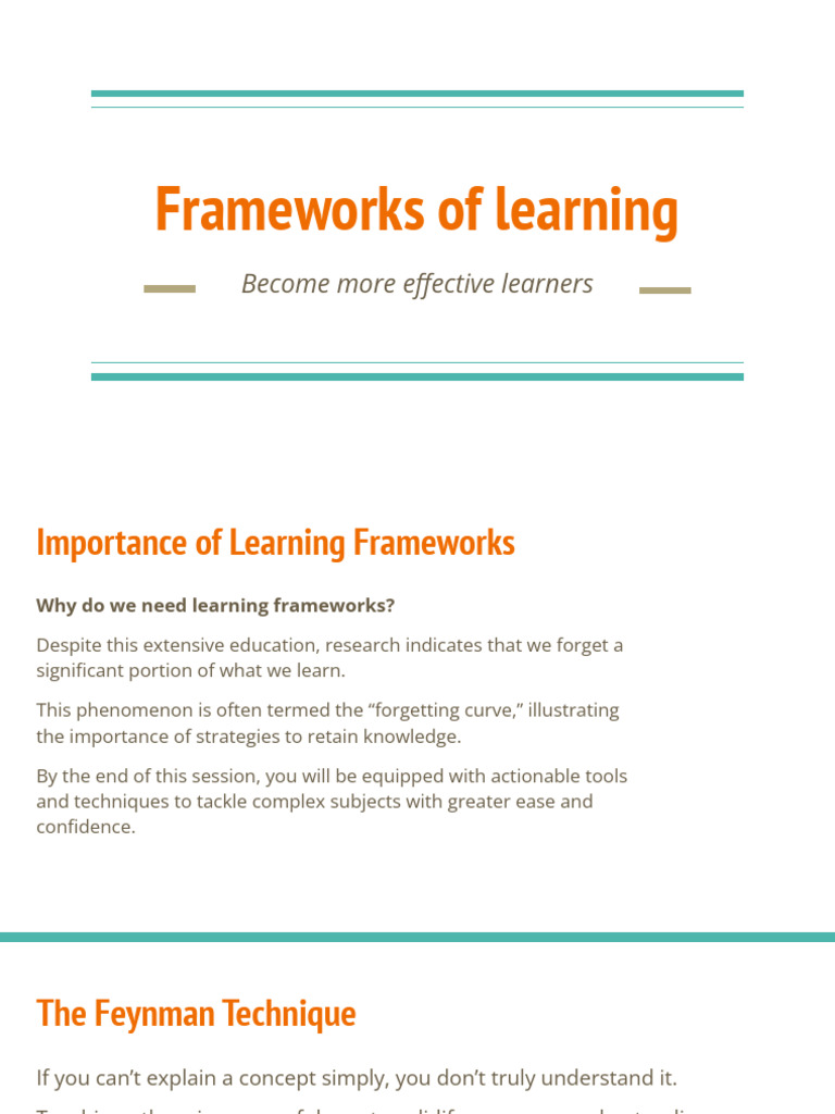 Frameworks of learning | PDF | Mind | Memory