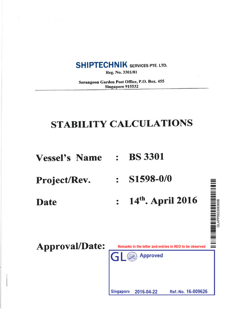 DNV-GL Stability Booklet | PDF