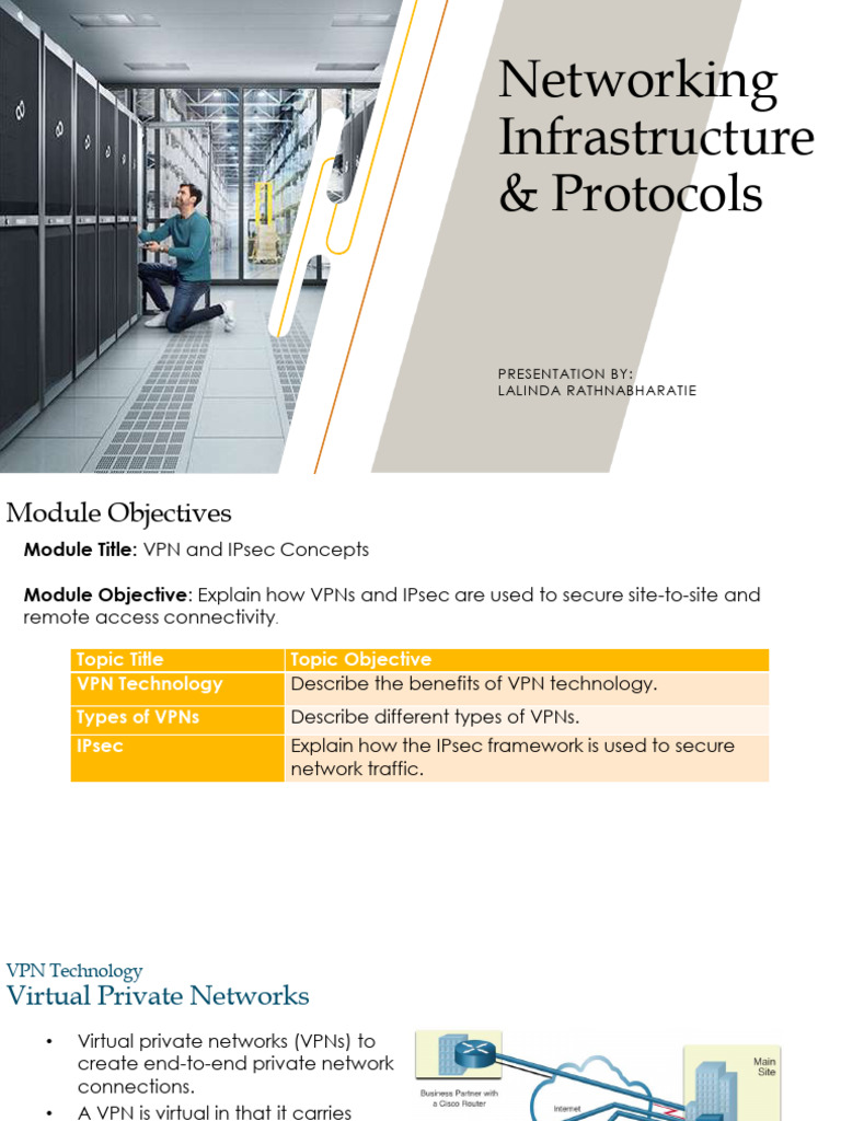 Networking Infrastructure and Protocols 06 (1) | PDF | Virtual Private Network | Networking