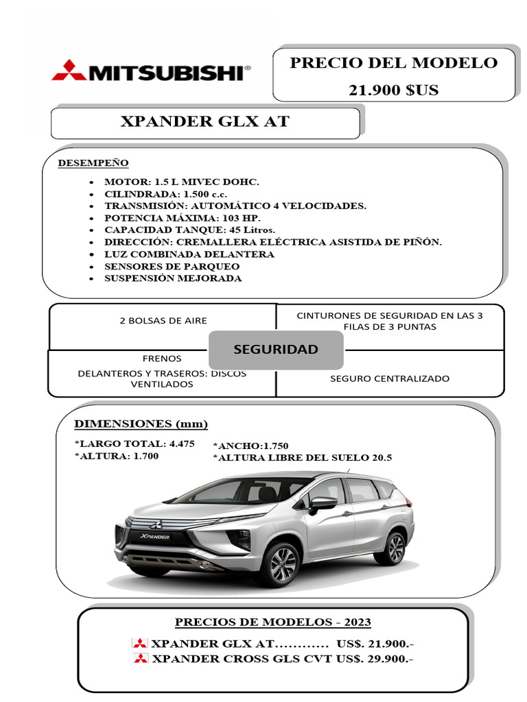 Xpander GLX 2023 | PDF