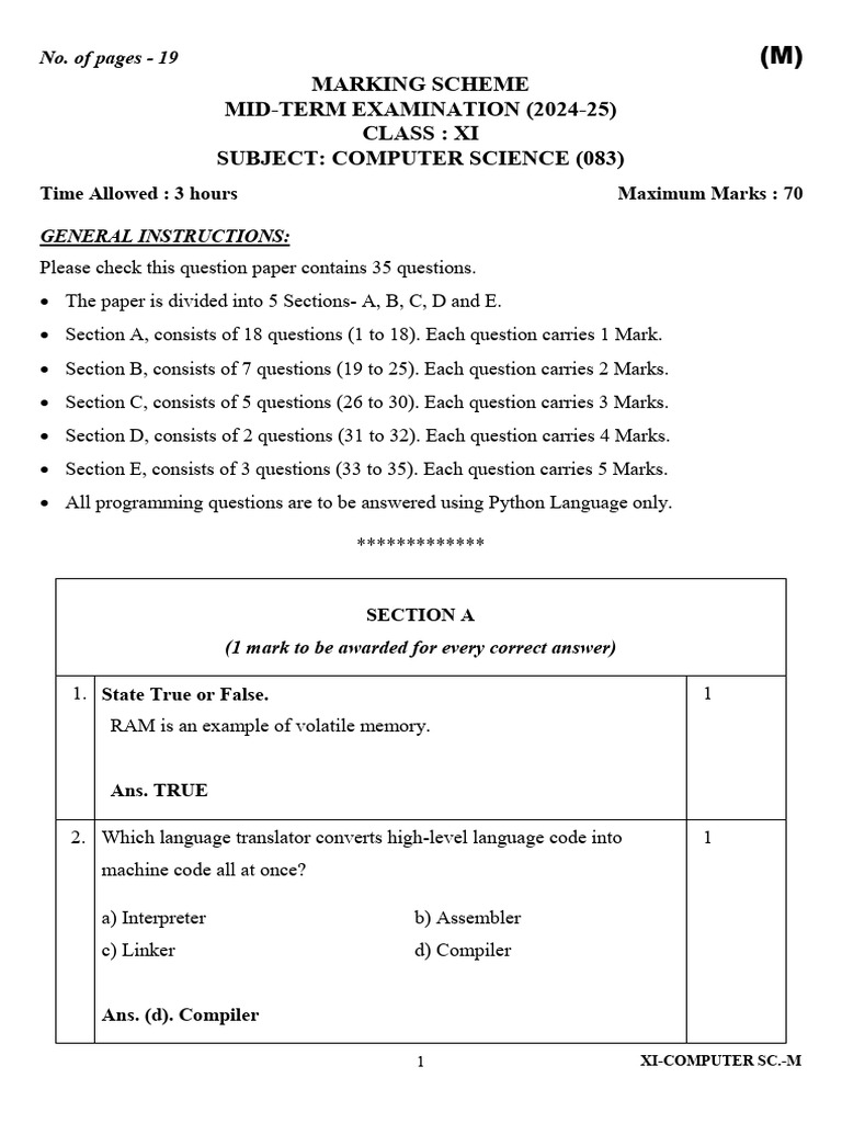 Xicomputer Sciencedoc M Pdf Boolean Data Type Computer Programming