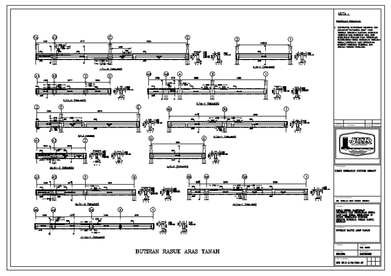 Butiran Rasuk Aras Tanah | PDF