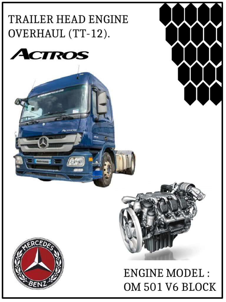 OM 501 V6 Engine Overhaul Process | PDF | Engines | Machines