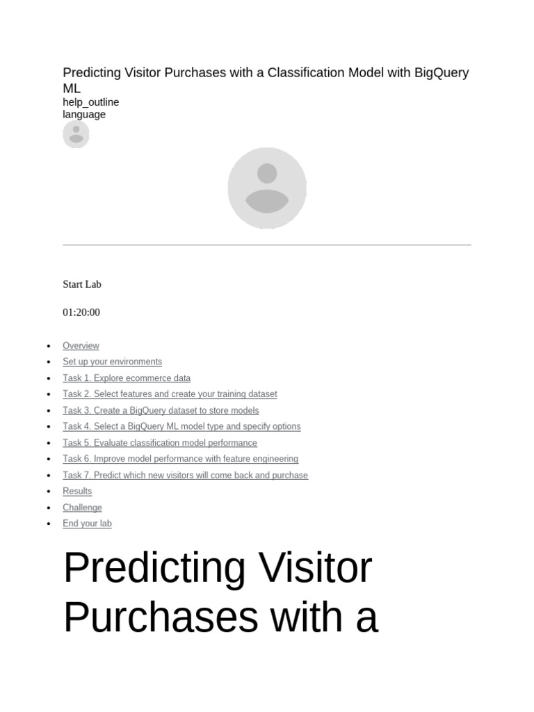 lab 3 Predicting Visitor Purchases with a Classification Model with ...