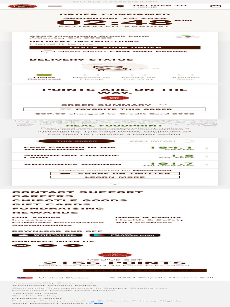 Chipotle - Order Confirmation | PDF