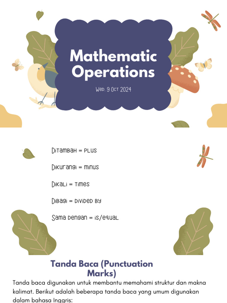 Mathematic Operations | PDF