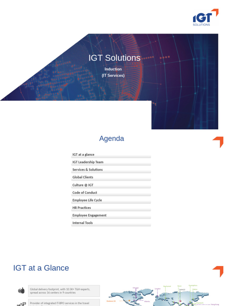 IGT Induction 2016-Final | PDF | Integrity | Per Diem