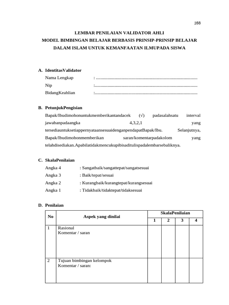 Lampiran 12 Lembar Validasi Ahli | PDF