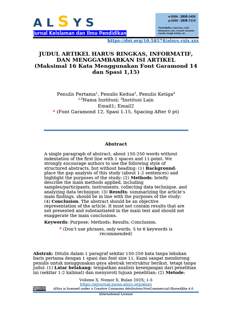 Template AlSys | PDF