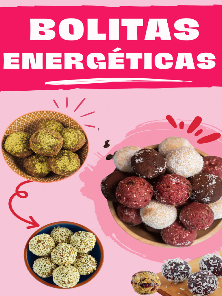 Recetas de Bolitas Energéticas Variadas | PDF | Chocolate | Nuez
