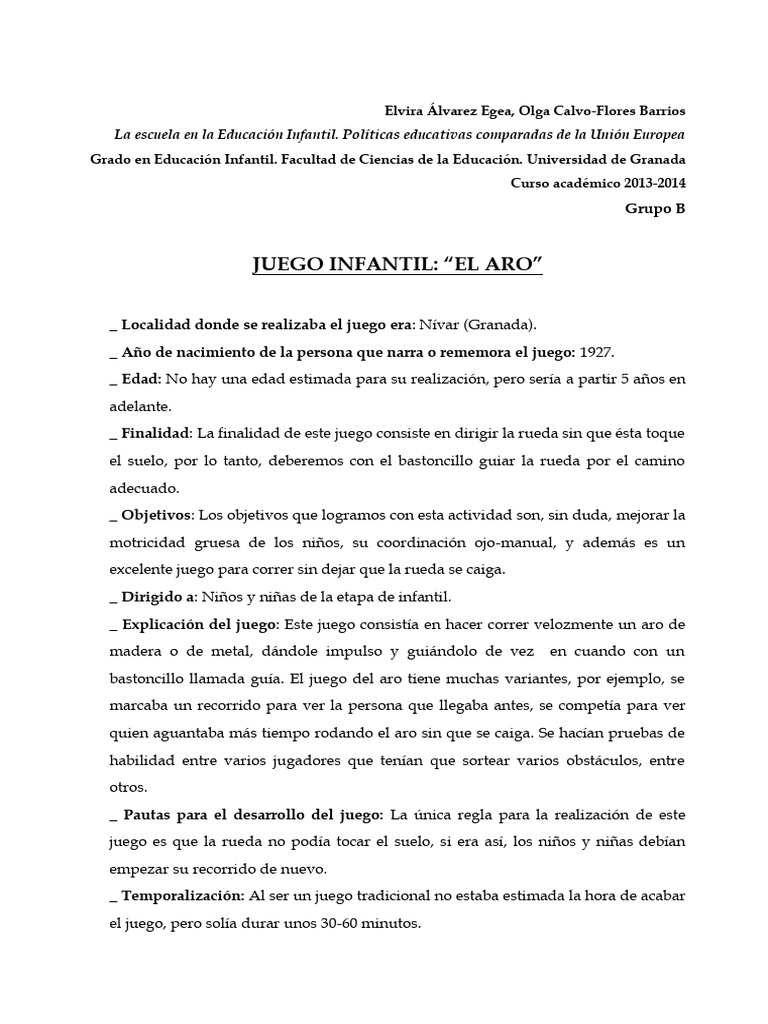 Juego El Aro | PDF
