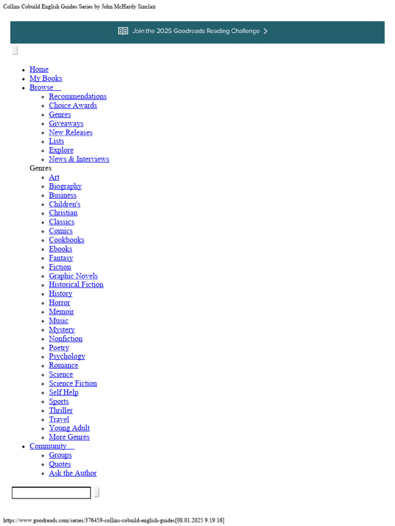 Collins Cobuild English Guides Overview | PDF | Novels