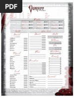 Werewolf Character Sheet