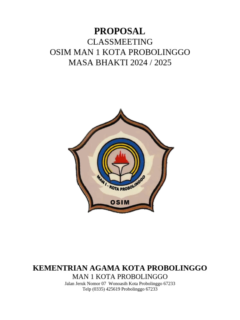 PROPOSAL CLASSMEET OSIM 24 Revisi | PDF
