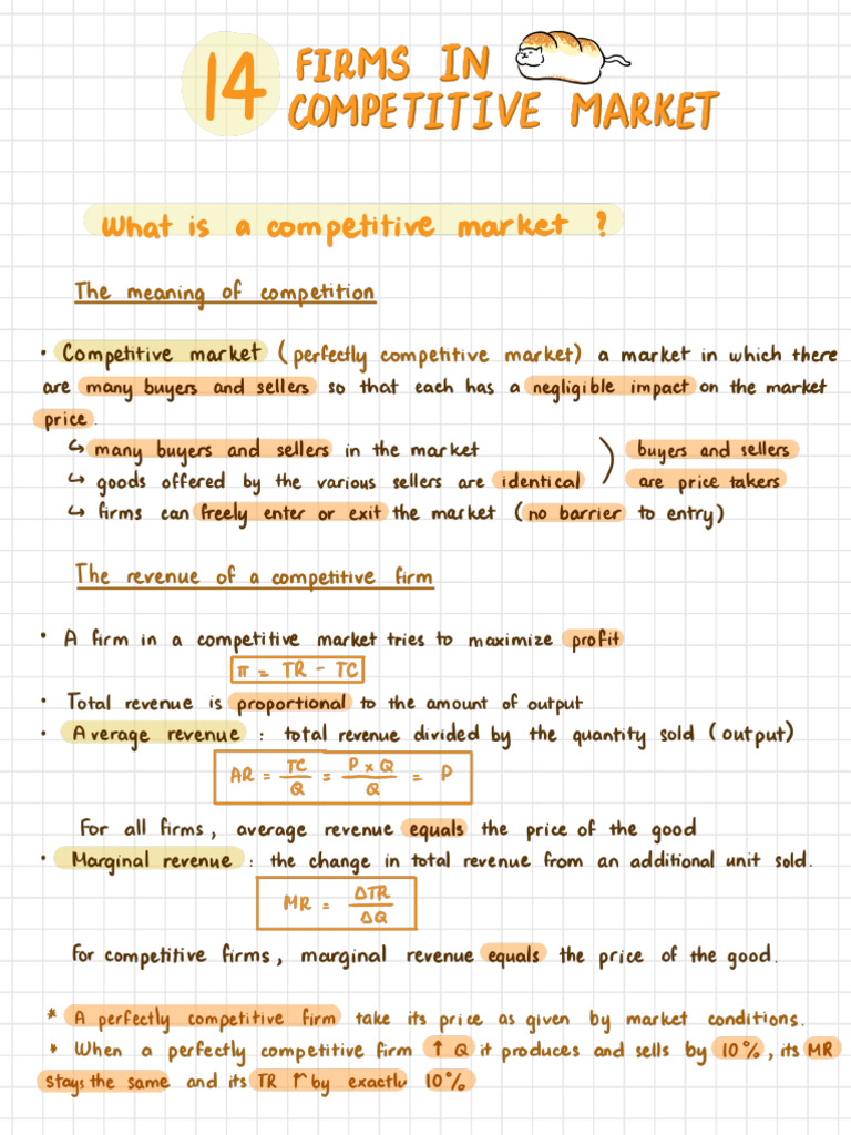 Chapter 14 Firms in competitive market | PDF