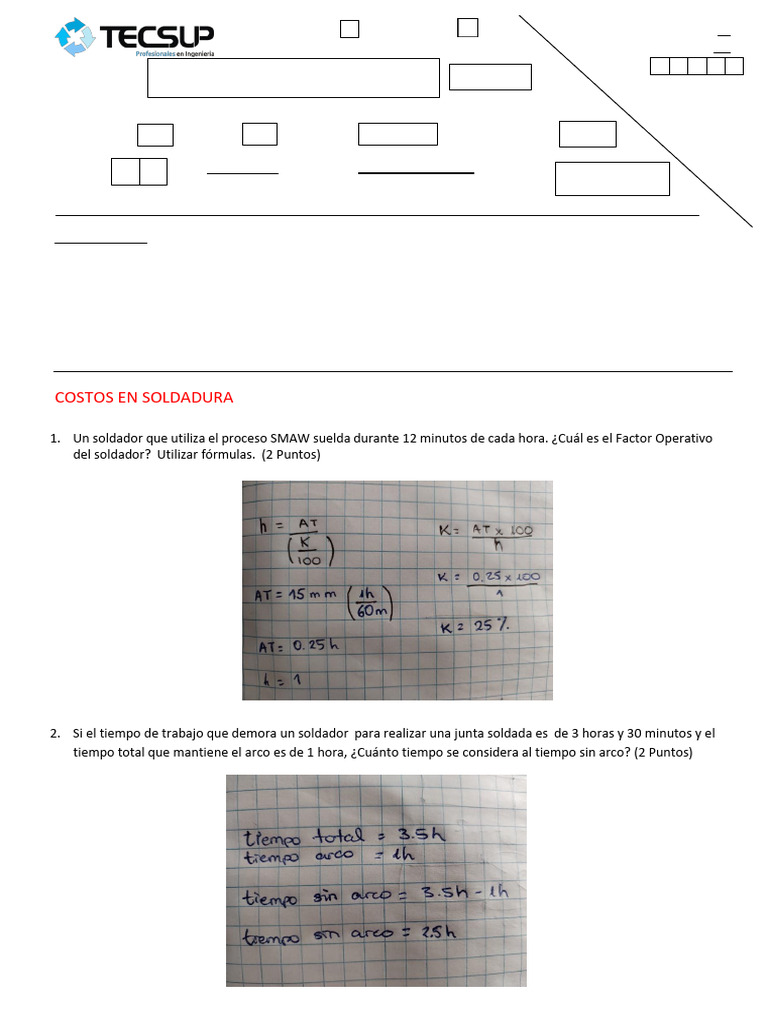 Examen de Soldadura: Teoría y Práctica | PDF | Soldadura | Construcción