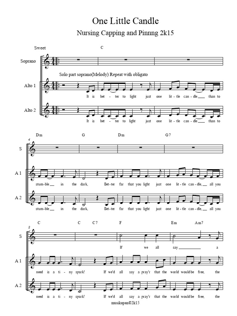 One Little Candle | PDF