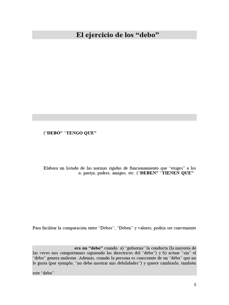 [Template] Los Debo | PDF | Las emociones | Temperamento