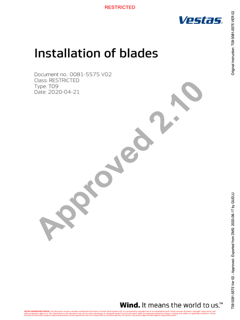 0081-5575-Installation of Blades | PDF | Screw | Personal Protective ...