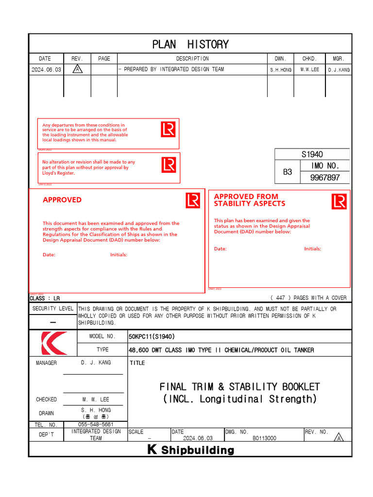 B3-B0113000-A-Final Trim and Stability Booklet (INCL. L.S.T.R.) - S1940 ...