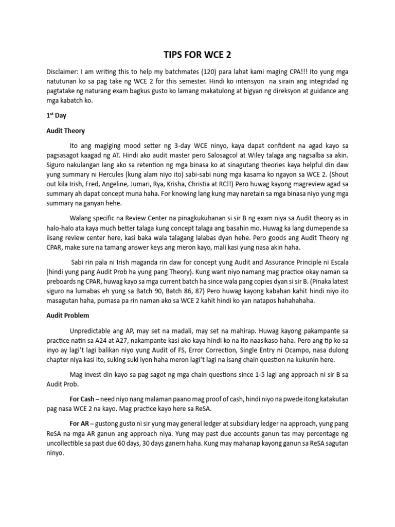 Open this for WCE 2 | PDF