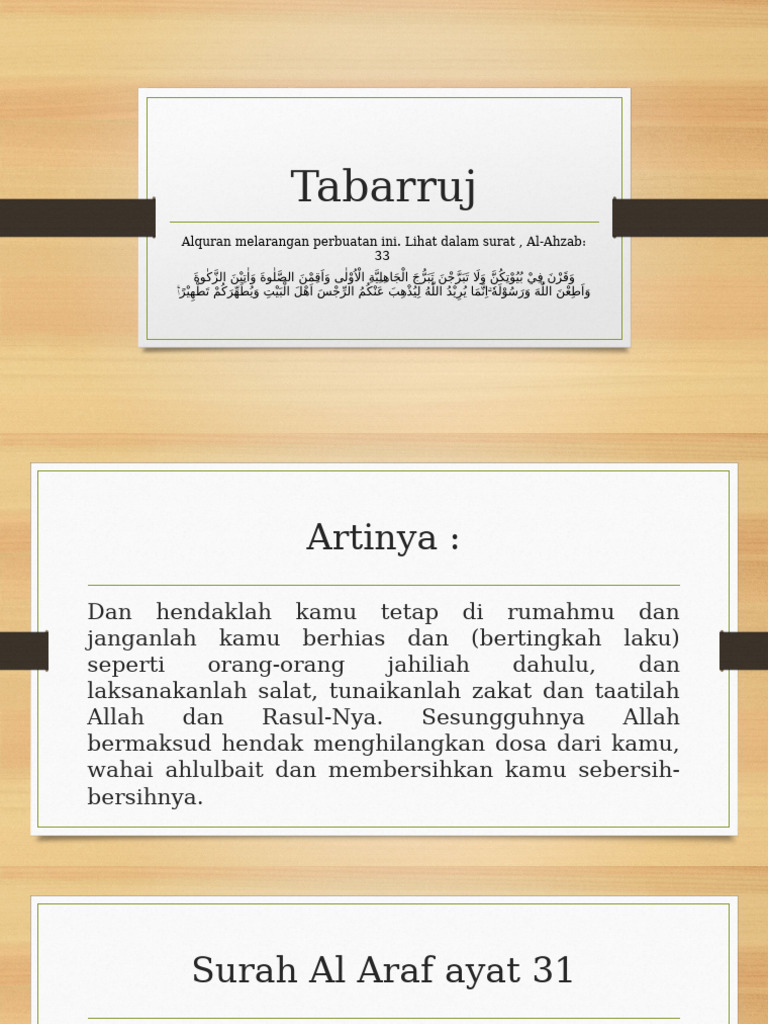 Tabarruj | PDF
