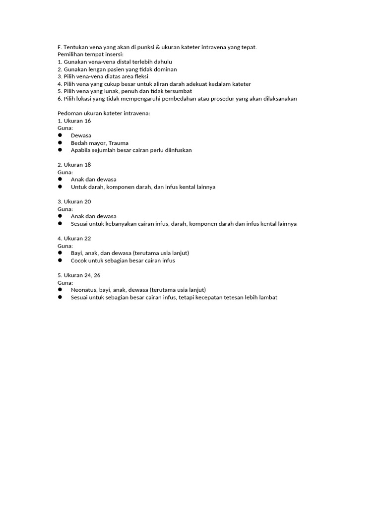 Revisi SPO Pemasangan Infus | PDF