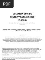 C-SSRS Scoring Guide and Interpretation | PDF | Neuroscience | Mental ...