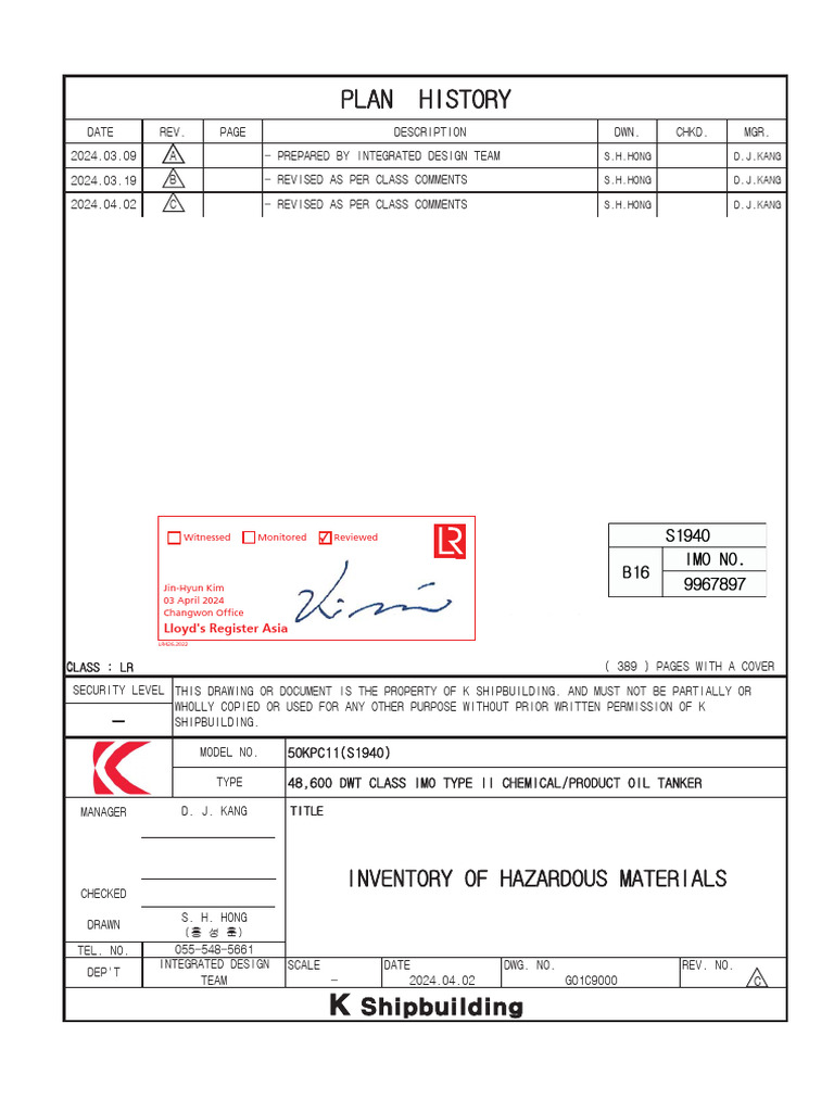 Inventory of Hazardous Materials Report | PDF | Chlorofluorocarbon