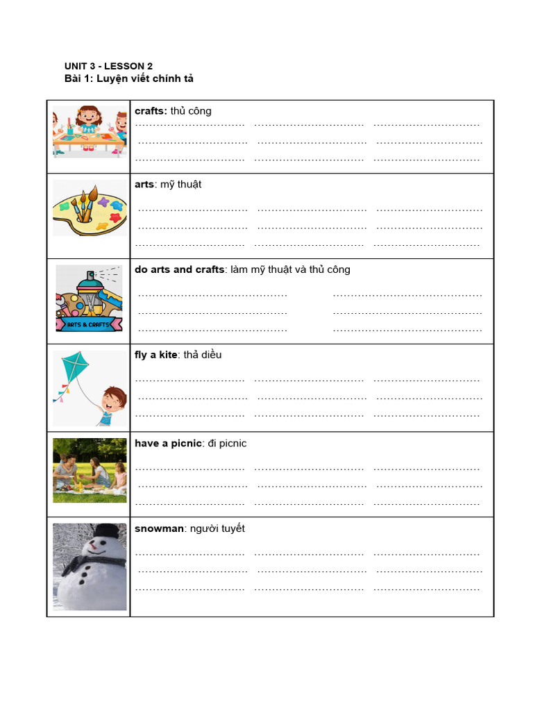 UNIT 3 - LESSON 2 - LỚP 5 | PDF