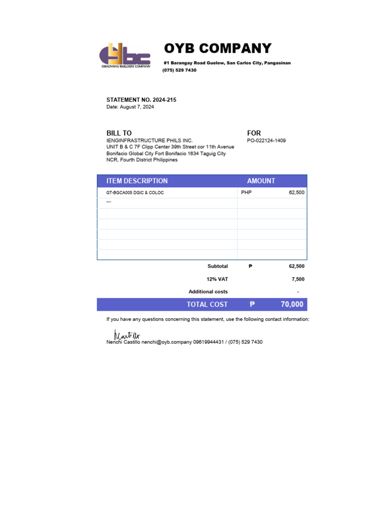 Oyb 2024-215 - Ieng - Gt-Bgca005 - Dgic | PDF