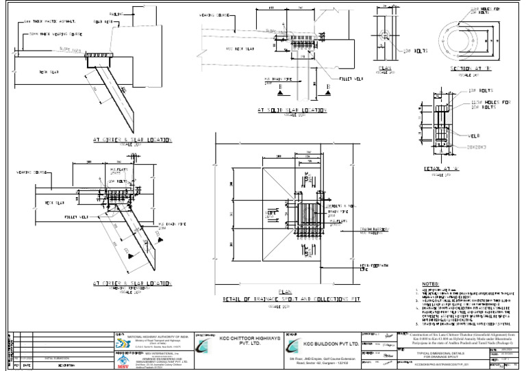 Drainage Spout Details for Bridges | PDF | Transport Infrastructure ...