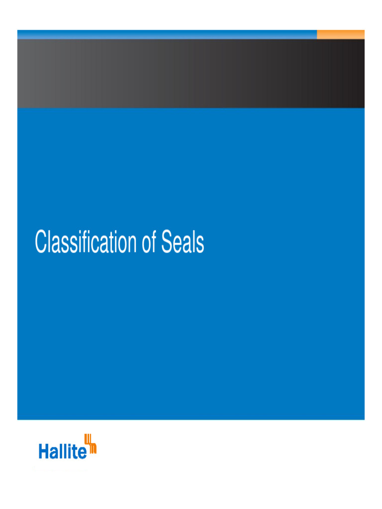Classification of Seals | PDF