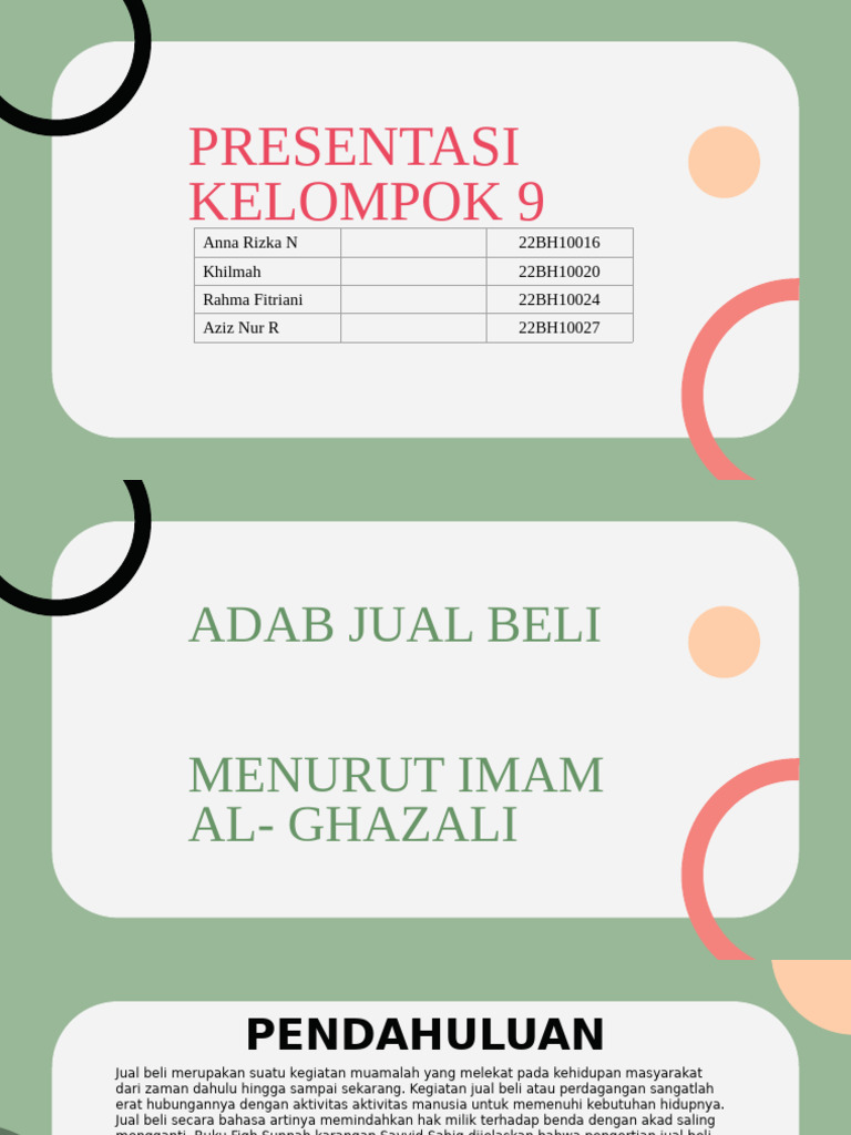 Ppt Etika Adab Jual Beli | PDF