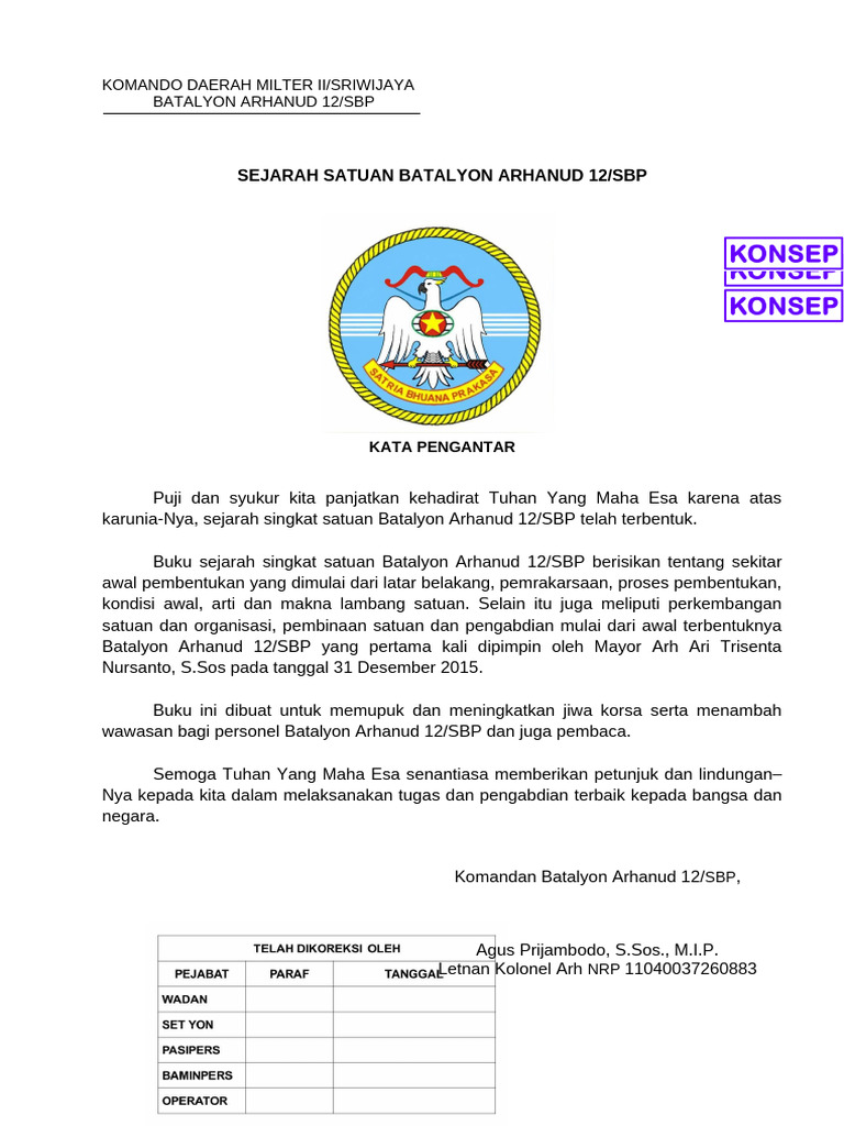 Sejarah Satuan Yonarhanud 12 SBP | PDF
