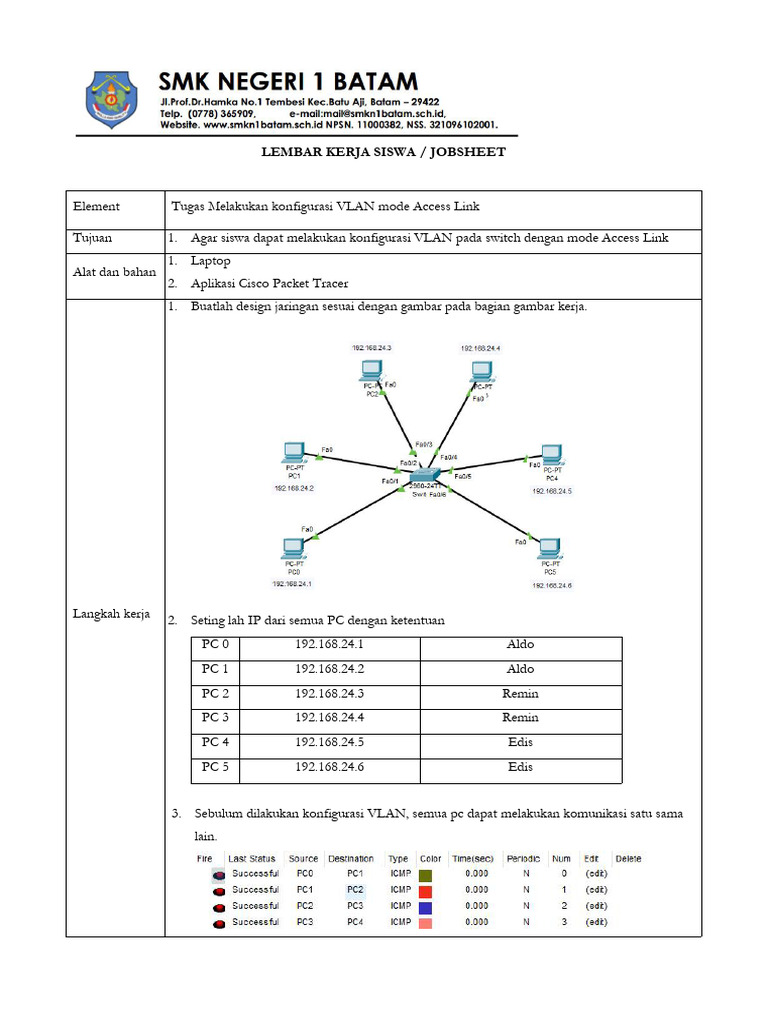 Revaldo_Fredly_Sitorus_Tugas_VLAN_Access_Link | PDF