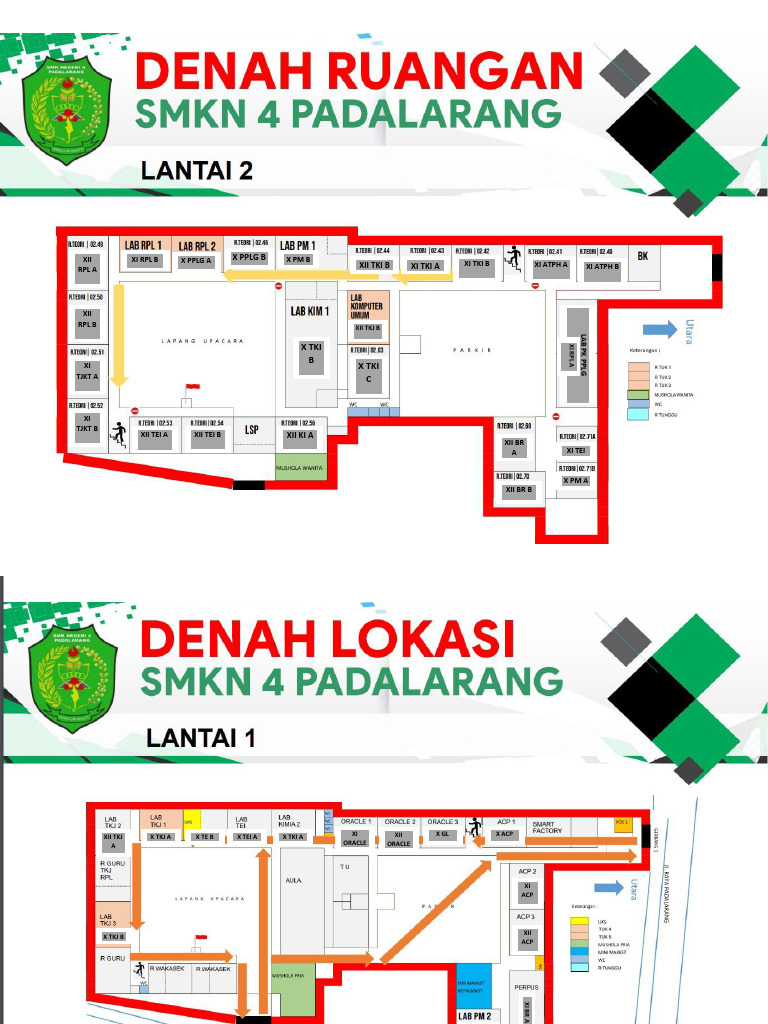 Denah Ruang Kelas Blok 3 2024-2025 | PDF