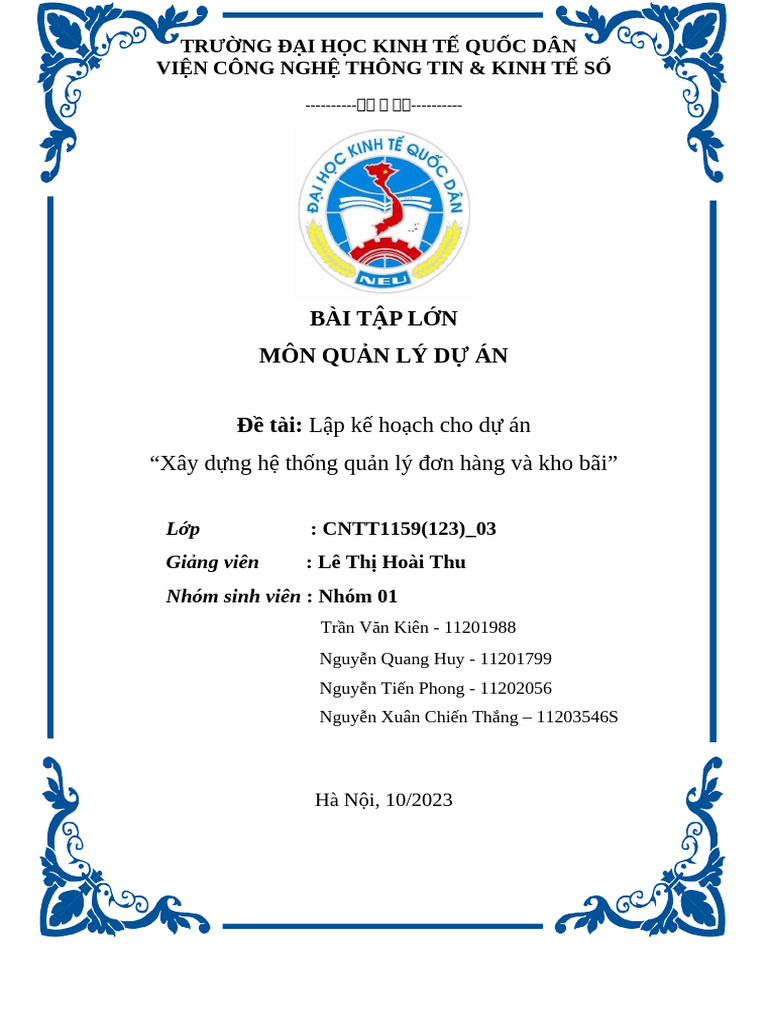 QLDA 1 DonhangKhoBai | PDF