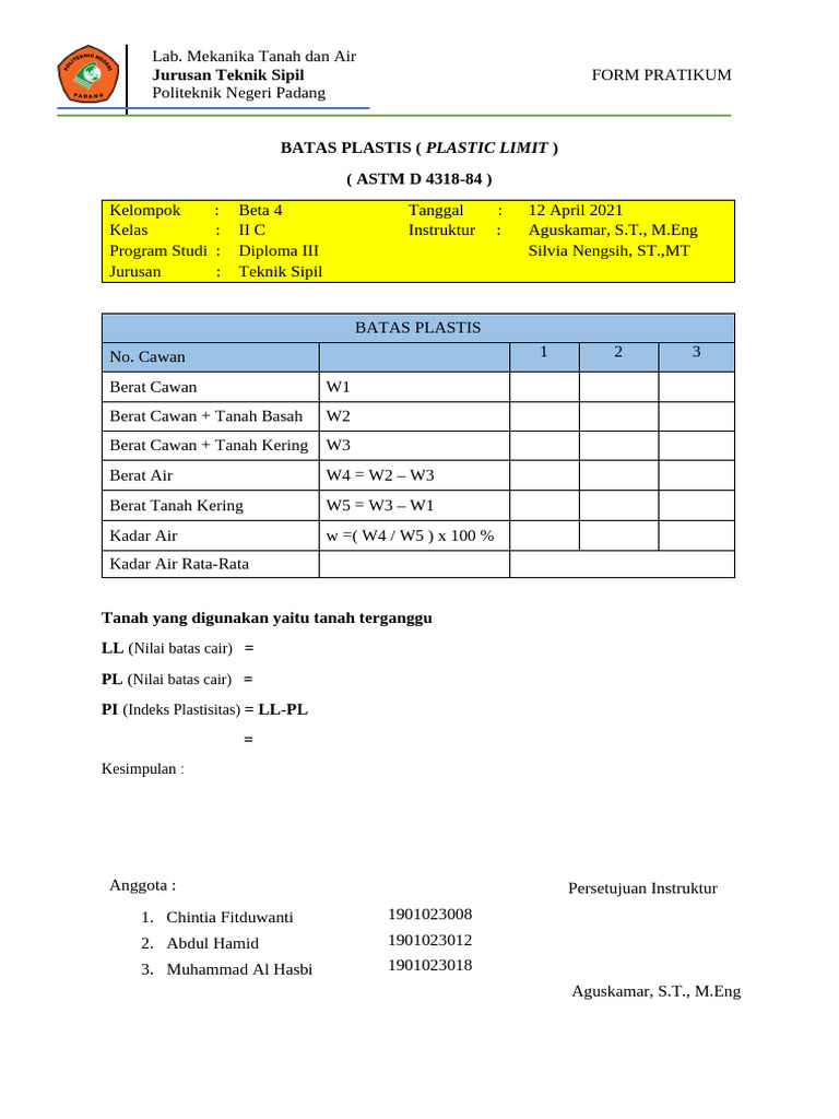 1. Form Data Mektan Beta 4 Ok. Kosong | PDF