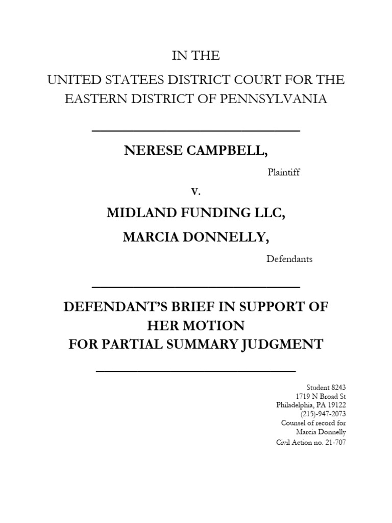 Student 8243 - Final Brief EGT | PDF | Lawsuit | Complaint