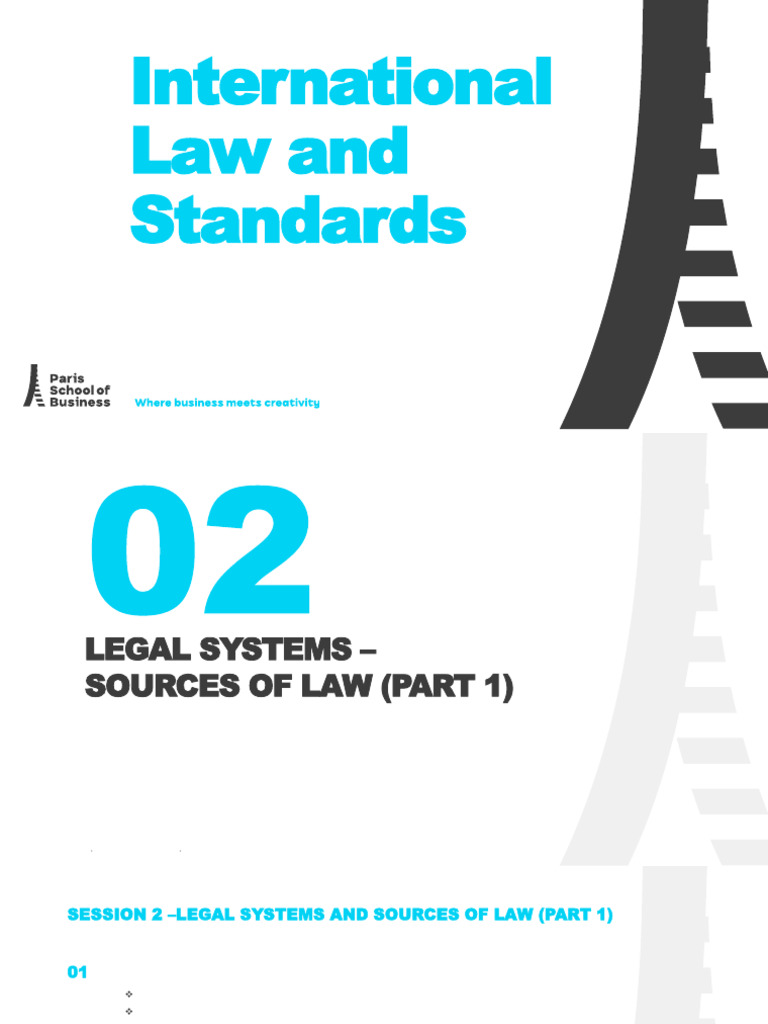 2. Sources of Law - Legal Systems (Part 1) | PDF | Precedent | Law Of ...