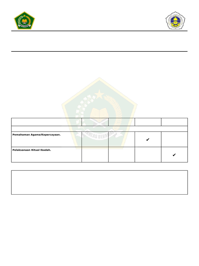 Rapor P5RA VII.B - ERINA KASIH - 0118711253 | PDF