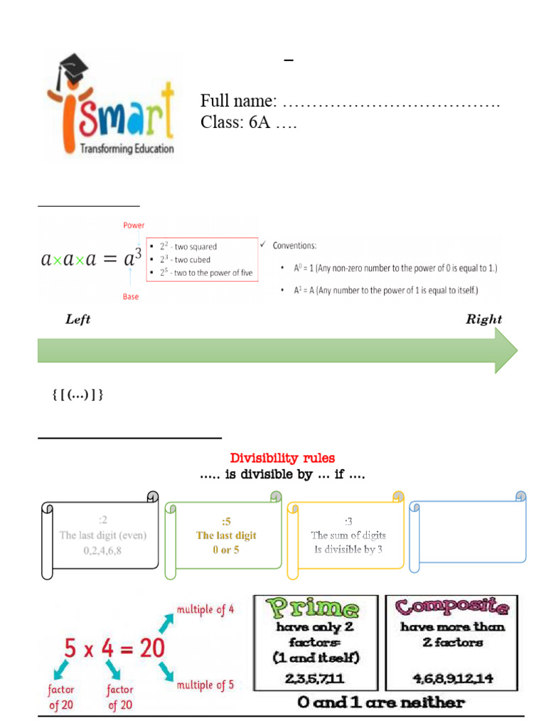 Maths 6 - Revision For End of Term I Test | PDF | Abstract Algebra ...