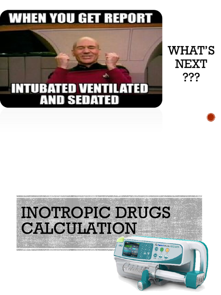 Inotropic Drug Dosage and Calculation Guide | PDF | Cardiac Muscle | Heart